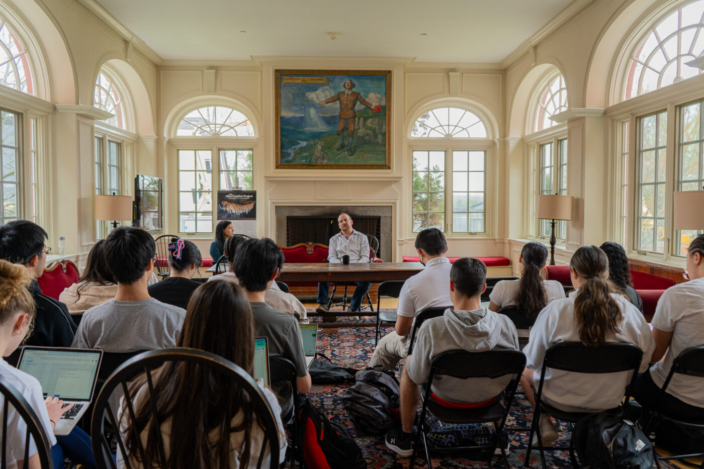 Nick Thomas ’02 Visits with History Classes | Westtown School